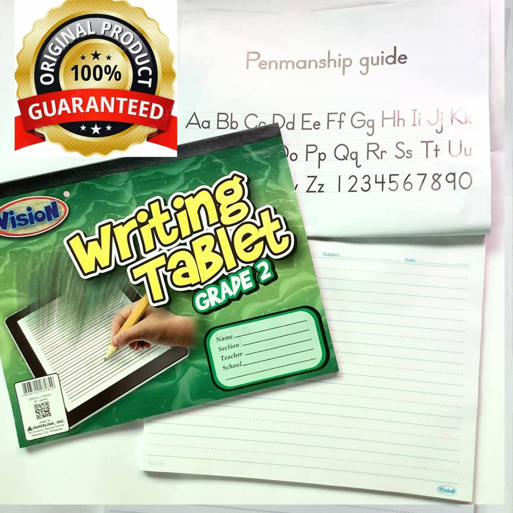 Vision Writing Tablet Grade 2 80 LVS 52.3 GSM WRITING PAD (SOLD PER PAD ...