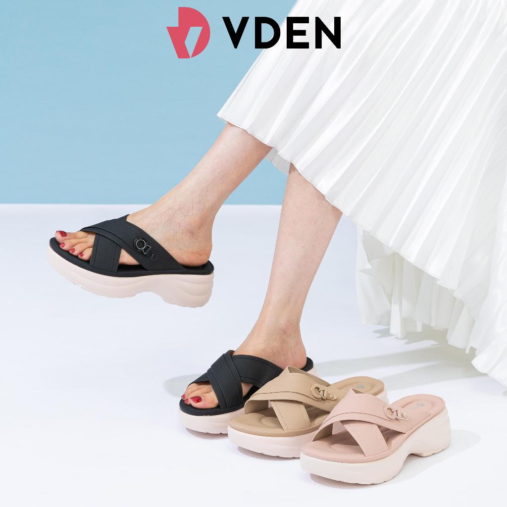 VDEN X Strap Wedge Slide Comfy Sandal 1.7INCH/4.5CM 1618-D3 Women ...