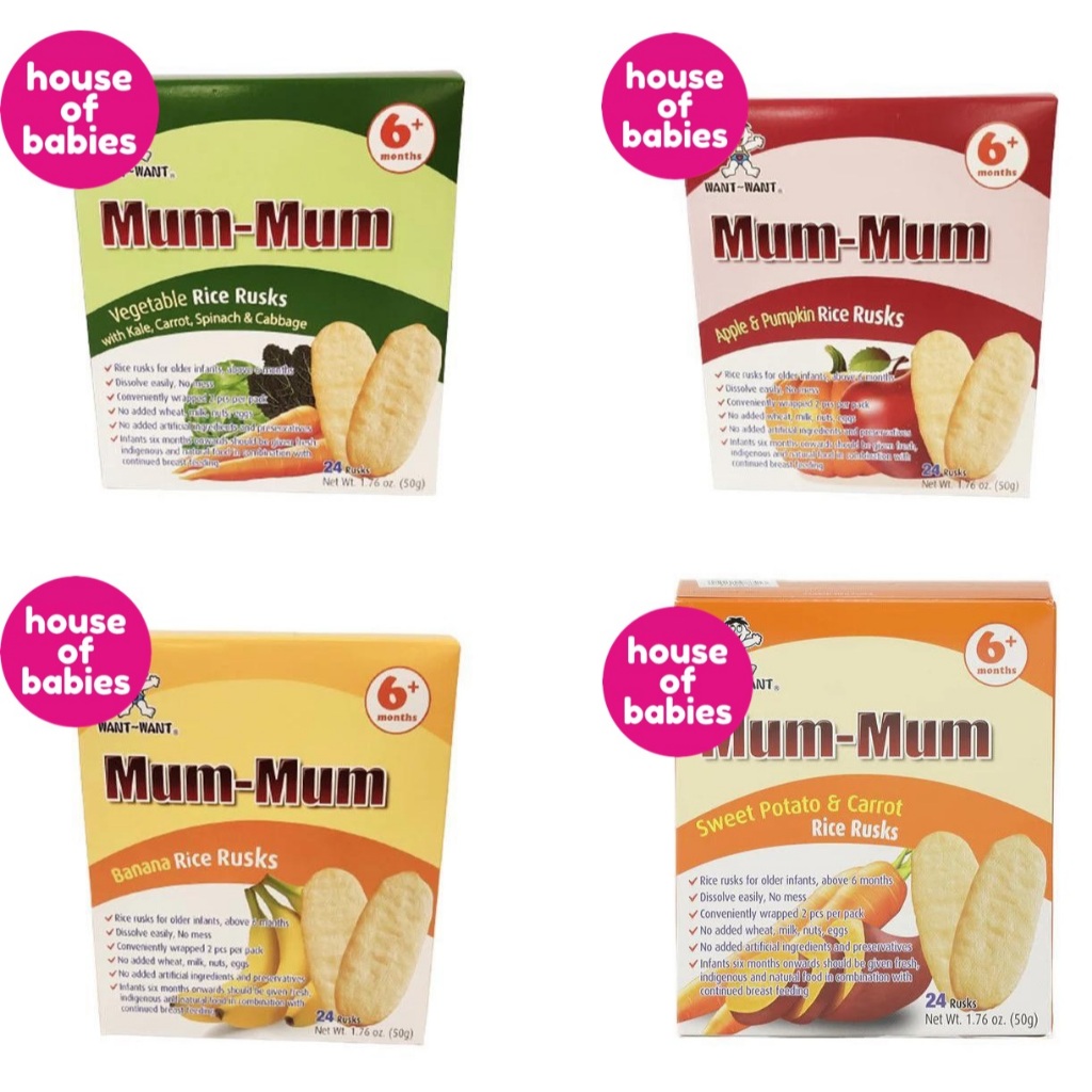 Mum-Mum Rice Rusks Baby Snack 50g (CHOOSE YOUR FLAVOR) | Shopee Philippines