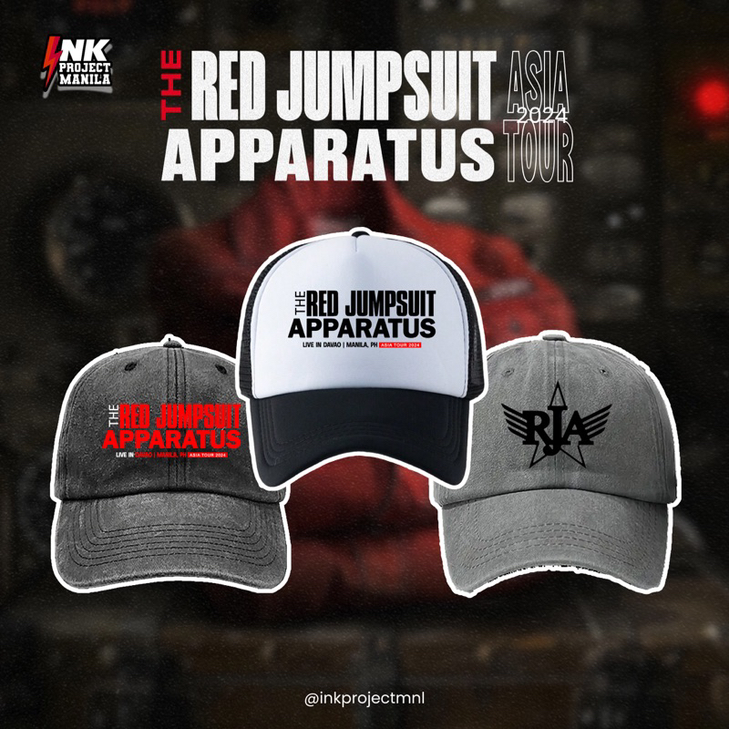 RED JUMPSUIT APPARATUS CAP BY INK PROJECT MNL | Shopee Philippines