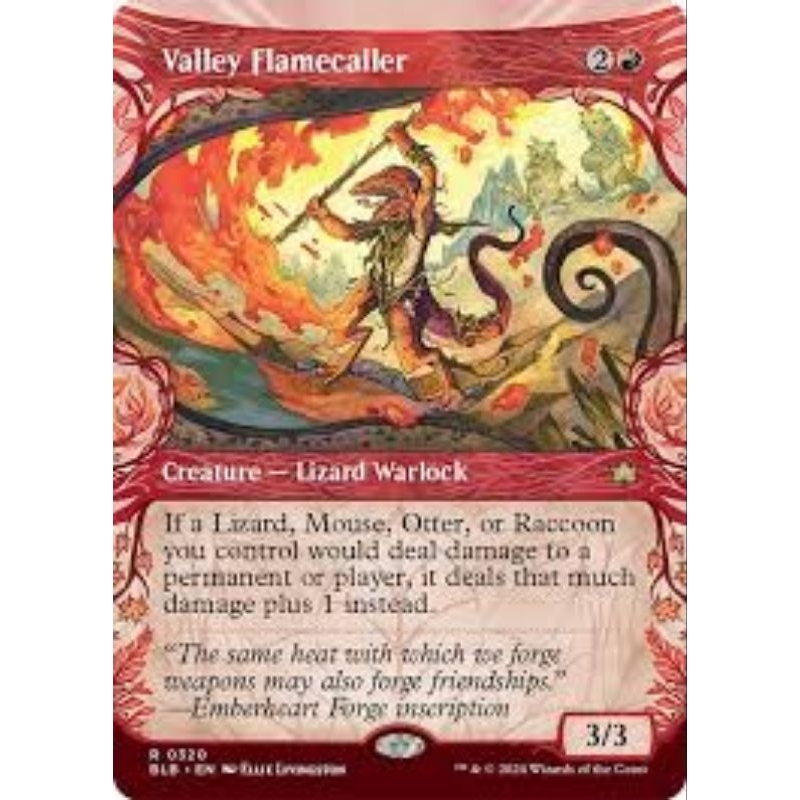 Valley Flamecaller (showcase) - BLB - Rare - MTG Cards (WotC) | Shopee Philippines