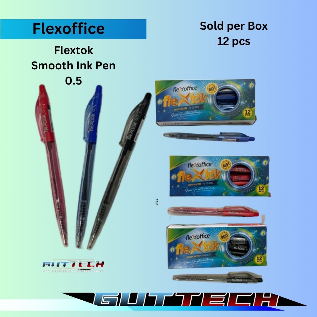 Flexoffice Flextok 0.5mm retractable ballpen (sold per box/12pcs ...