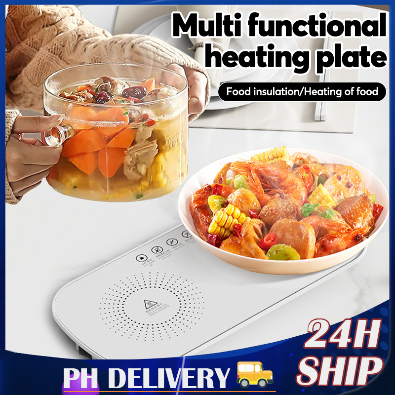 Electric Dinner Plate Adjustable Temperature Warming Plate Quickly Heat ...
