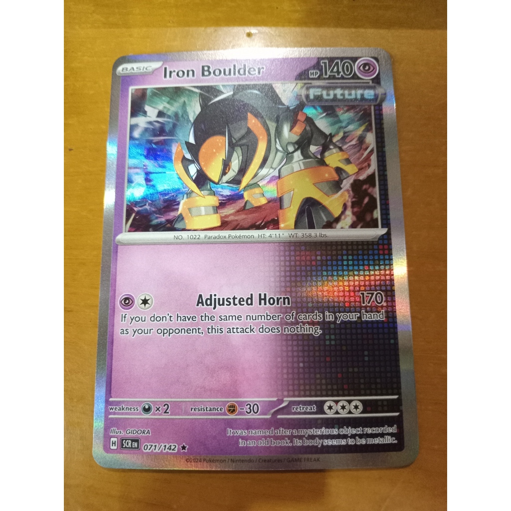 Iron Boulder - 071/142 - Rare SCR Stellar Crown Pokemon TCG Standard ENG | Shopee Philippines