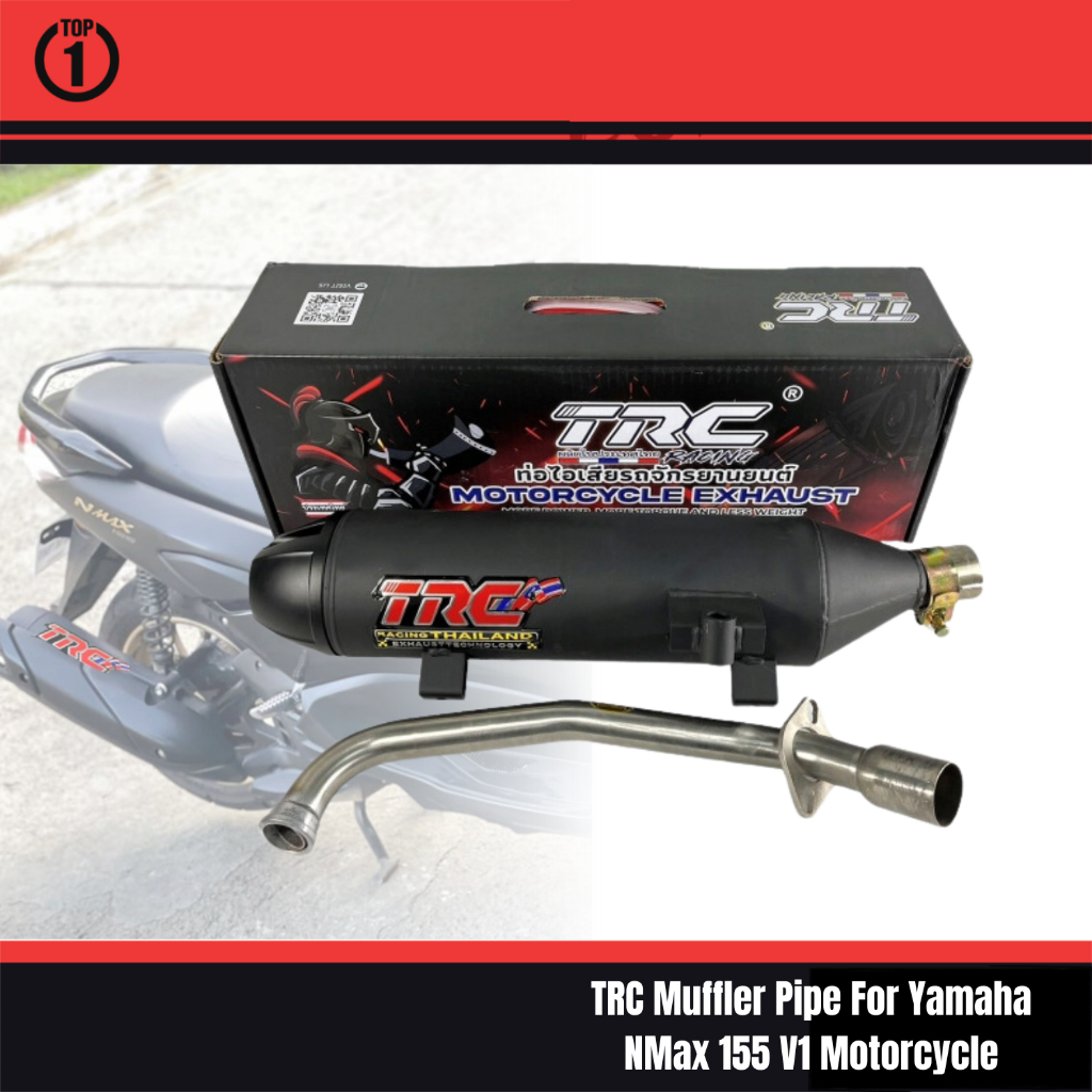 Top 1 Racing TRC Muffler Pipe For Yamaha Nmax 155 V1 Motorcycle ...