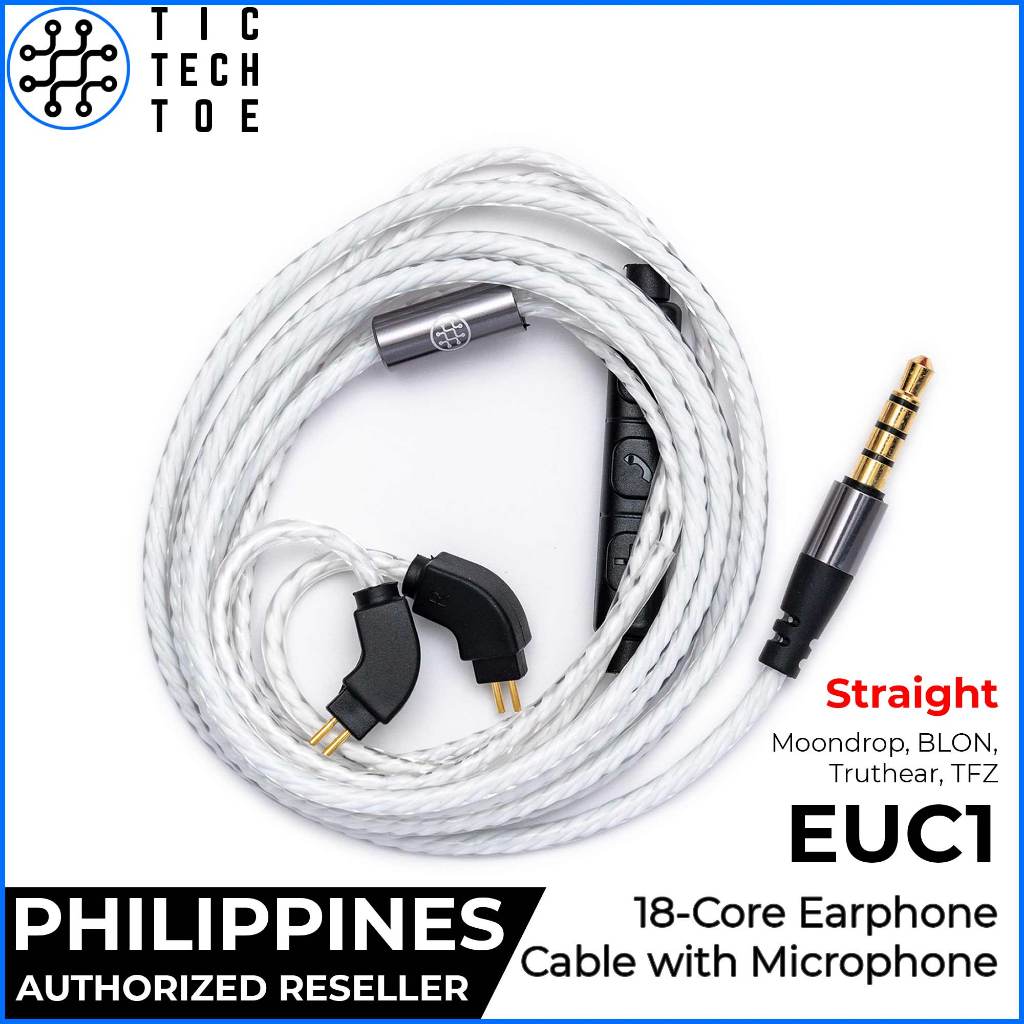 Tic Tech Toe PH EUC1 18 Pure Copper Core Durable Upgrade Replacement Earphone IEM Cable 3.5mm ...