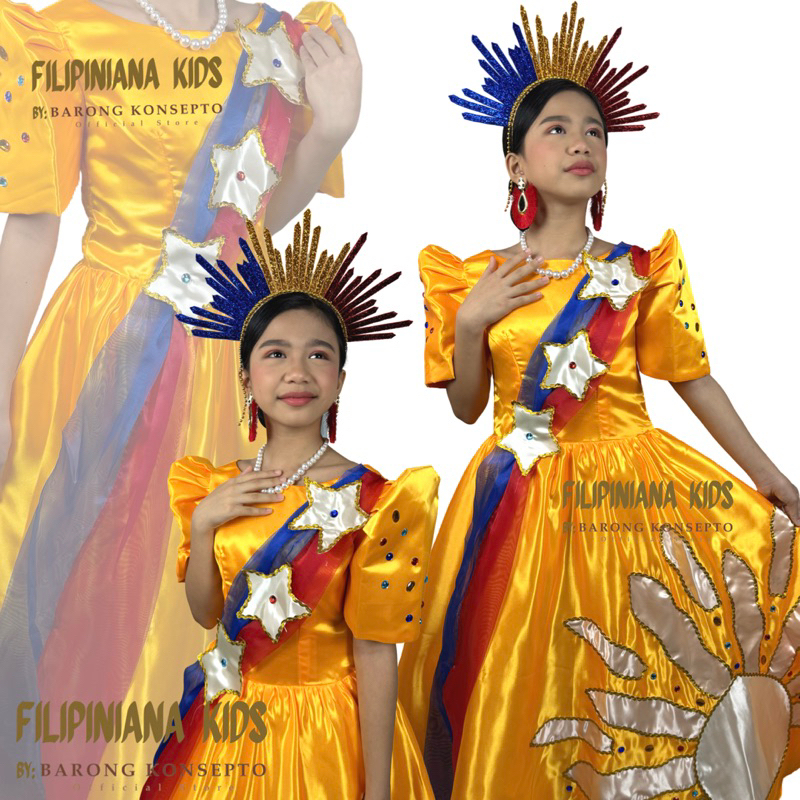Filipiniana MC FLAG-ARAW inspired for Kids - Buwan ng Wika | Shopee Philippines