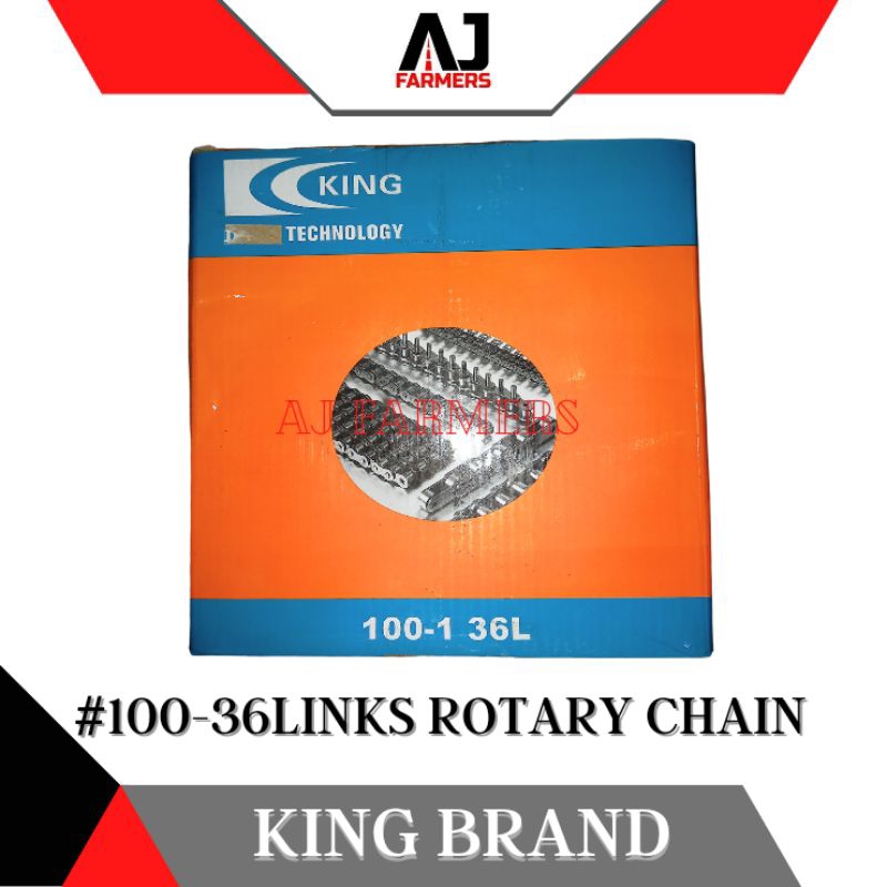 #100-36L Rotary Chain King Brand for KRX Model Rotovator Kubota Tractor ...