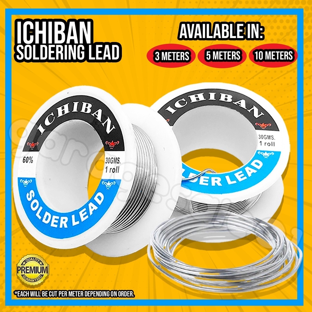 Ichiban Soldering Lead 1.0 ø (5 METER 10 METER 3 METER) | Shopee ...