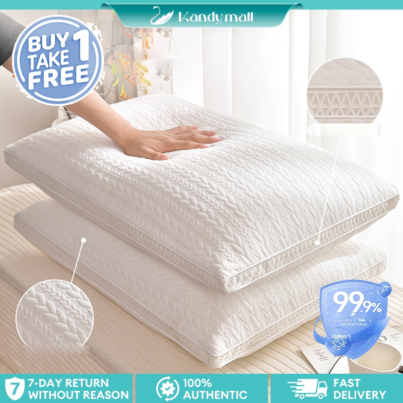 Antibacterial and anti-mite pillow Ergonomic design Neck support ...
