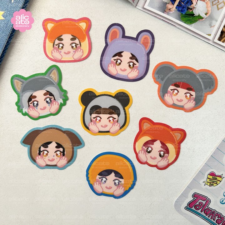 8PCS BINI Fan Merch Stickers Set - Waterproof Vinyl for Laptop, Tumbler ...