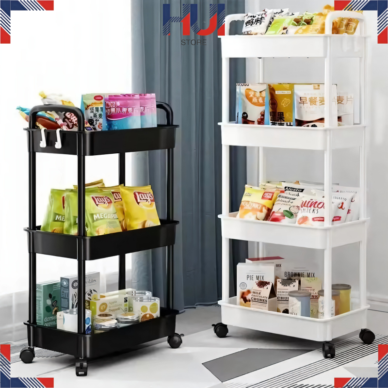 Trolley Cart Organizer Moving Rack Bathroom Organizer Rack Kitchen ...