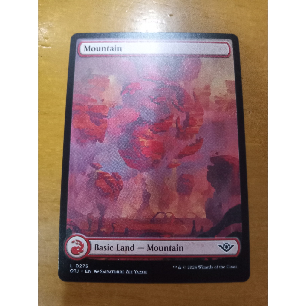 MTG Mountain (275) Full Art Land Outlaws of Thunder Junction OTJ Magic ...