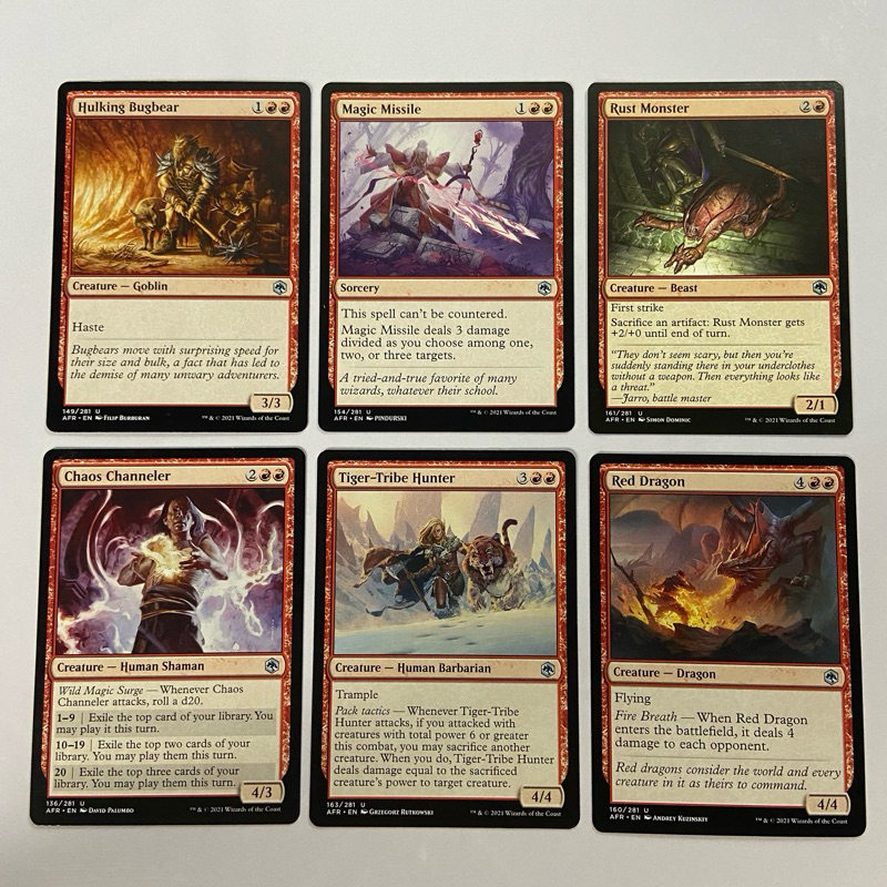 HULKING BUGBEAR MAGIC MISSILE RUST MONSTER CHAOS CHANNELER TIGER-TRIBE ...