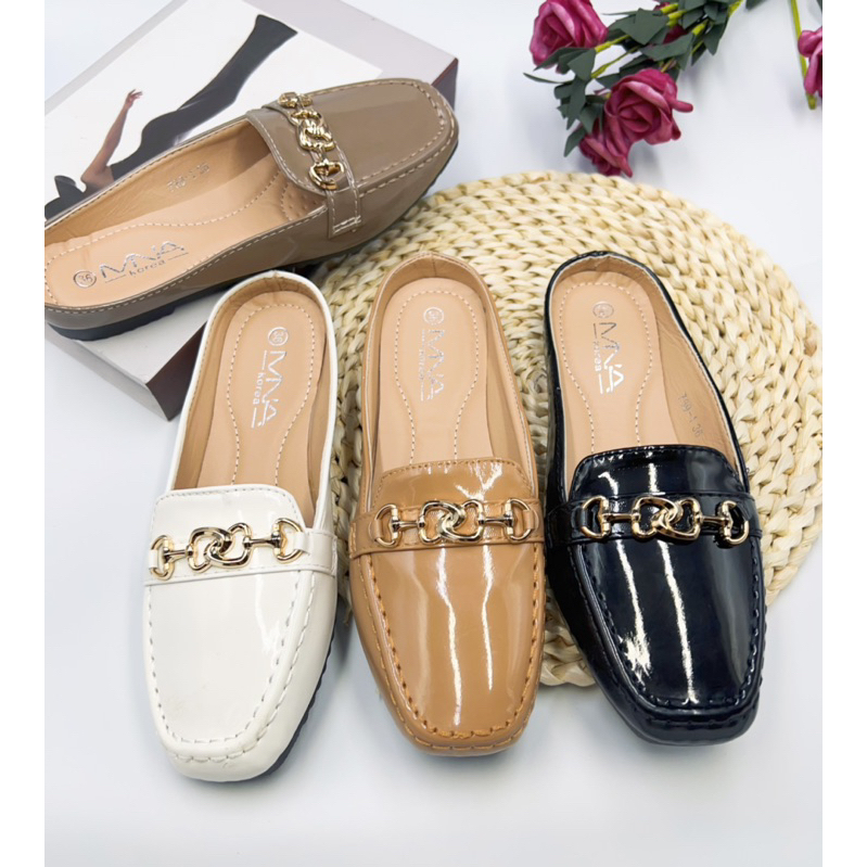 WOMEN KOREAN HALF FLAT DOLL SHOES Korea flat shoes add isa size ...