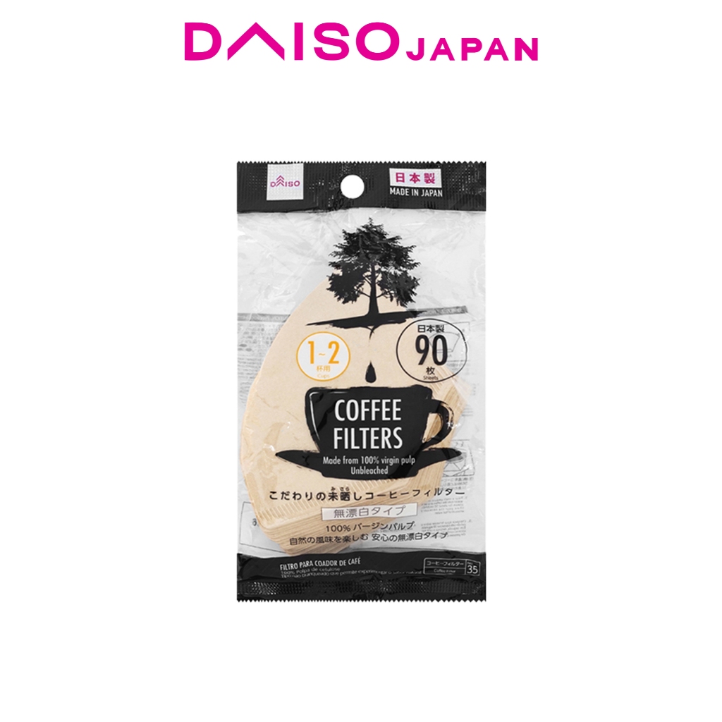 Daiso Unbleached Coffee Filters (1-2 cups) | Shopee Philippines