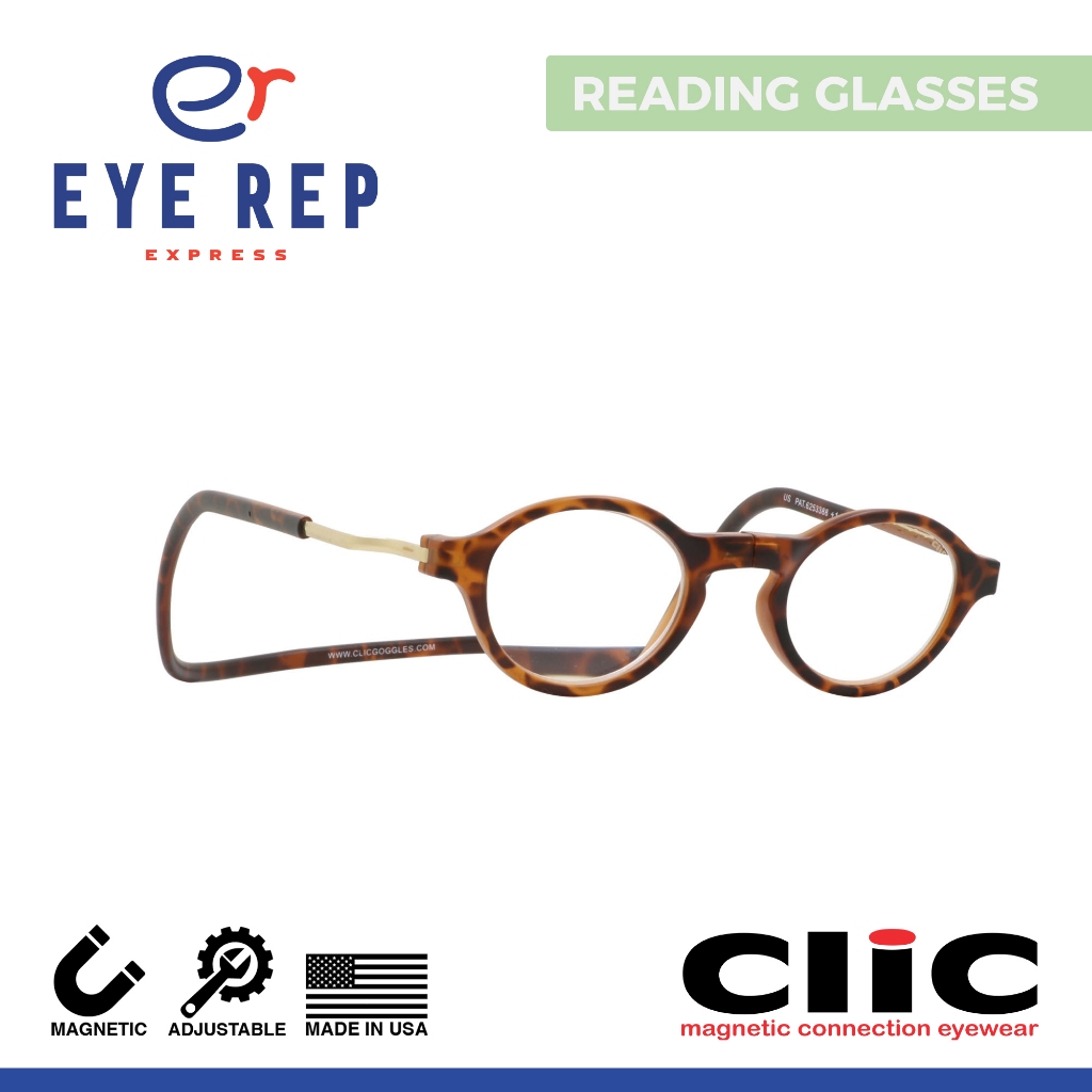 Clic Magnetic Round Reading Glasses Grade +1.00 to +3.00 | EYE REP ...
