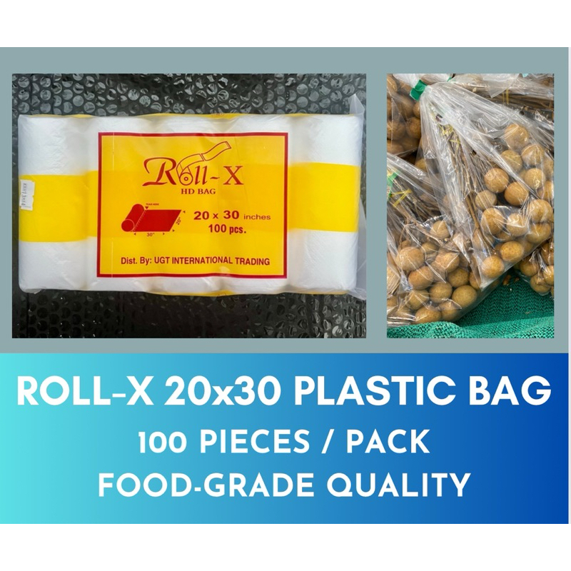 20x30 for Laundry plastic ROLL-X Roll Bag (sold per pack) with Invoice ...