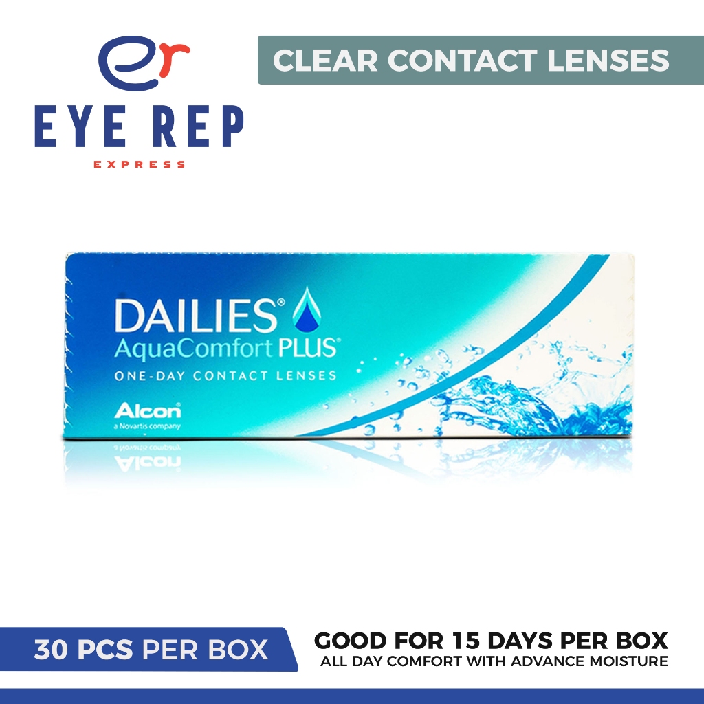 Dailies AquaComfort Plus Daily Clear Contact Lenses (30 pcs/box) | EYE ...