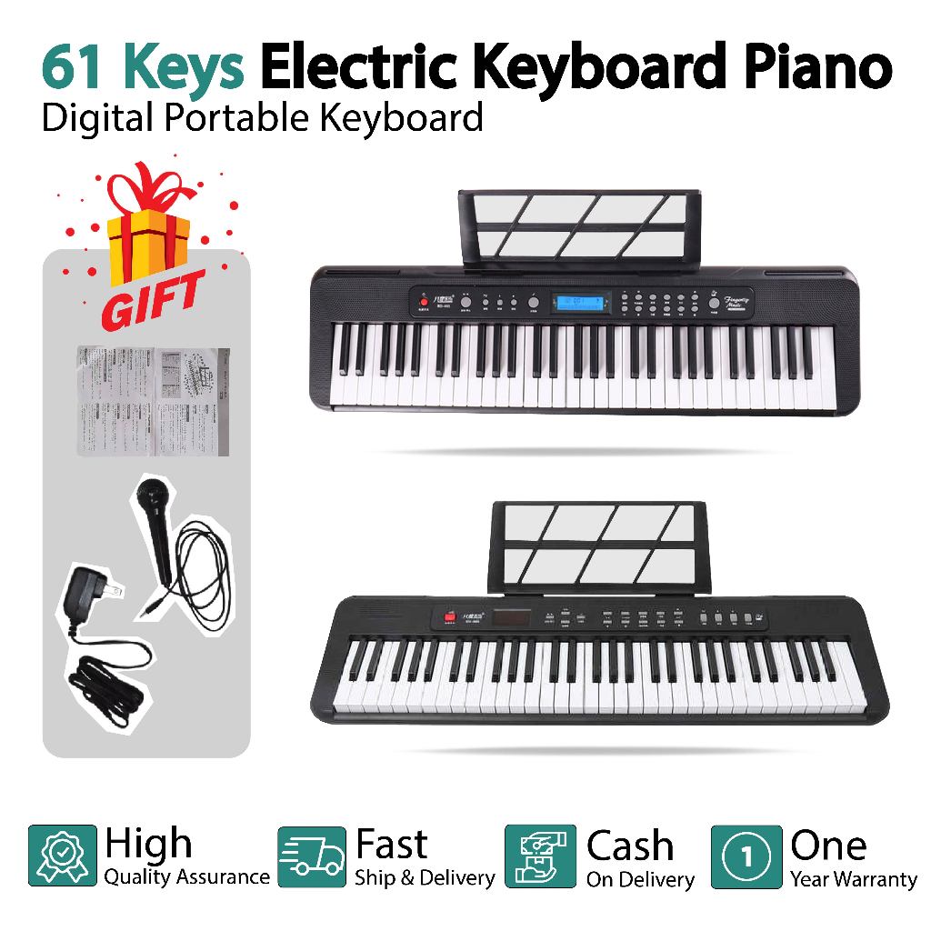 AOS 61 Keys Electric Keyboard Piano for Adults Model 681 with LED ...