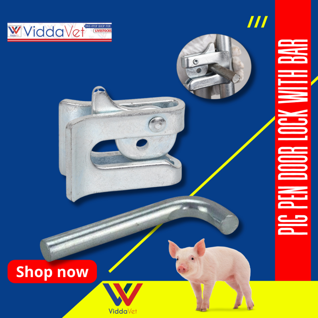 Galvanized Door Lock Automatic Cage Door Latch Lock for Pigs Pens Cage ...