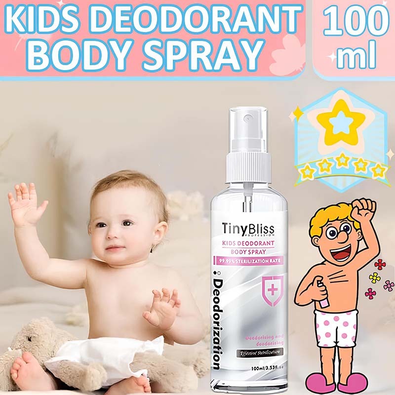 Tiny Bliss Kids Deodorant Spray Antiperspirant Whitening Deo Spray ...