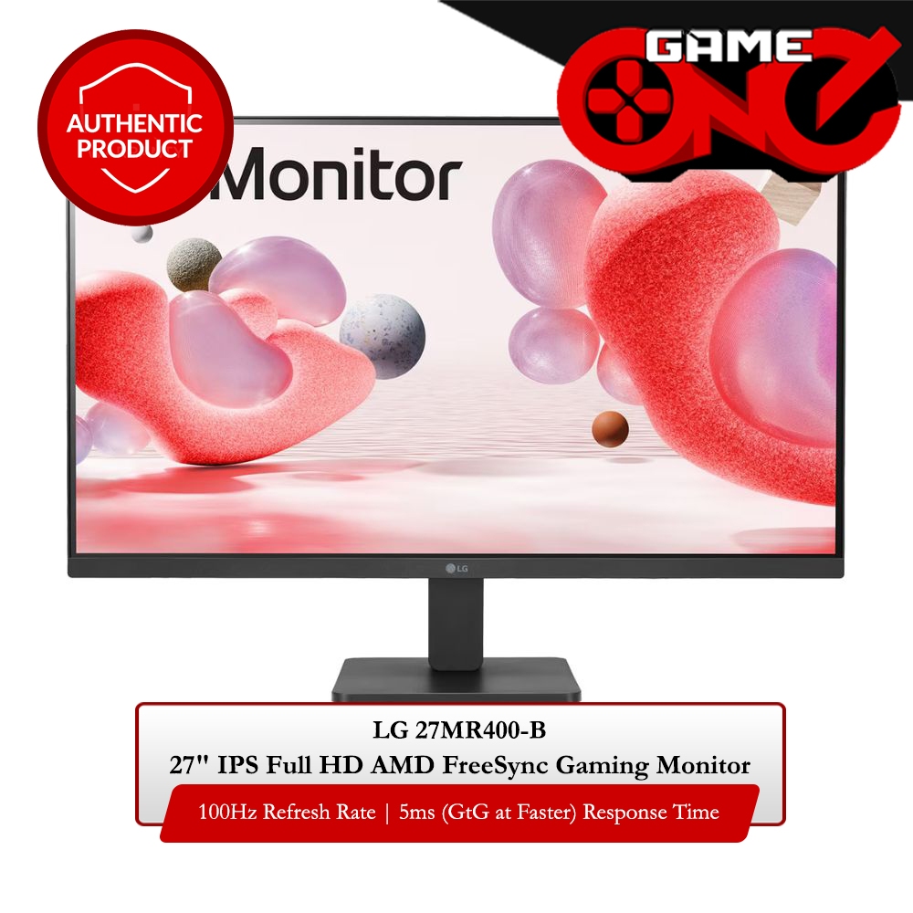 LG 27MR400-B 27" IPS Full HD 3-Side Borderless AMD FreeSync Gaming ...