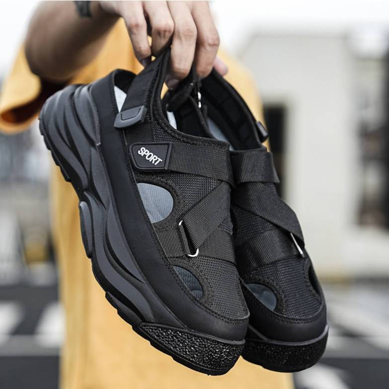 New Hick Sole Outdoor Hiking Shoes Korean Fashion Beach Shoe men's ...