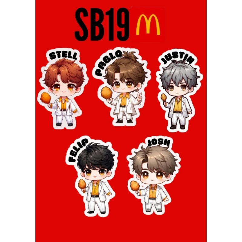 SB19 mcdo waterproof sticker | Shopee Philippines