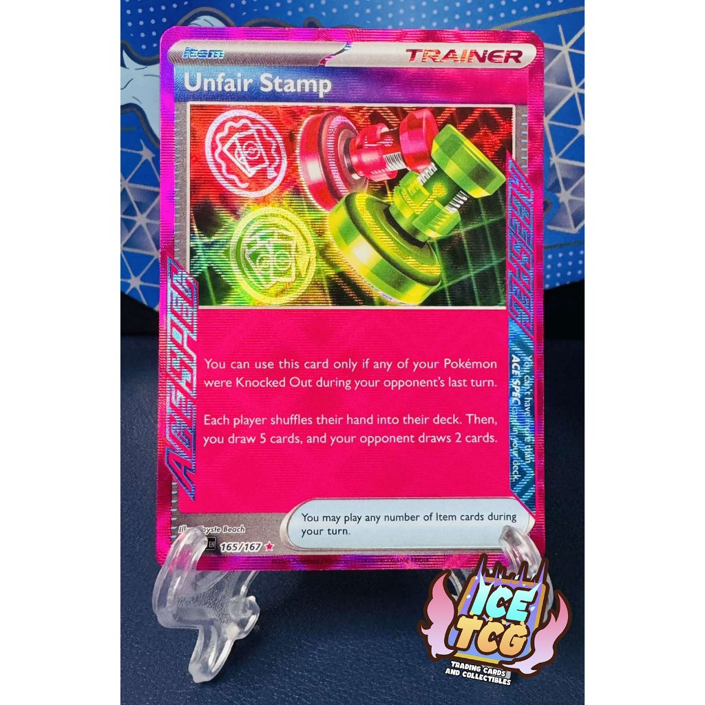 Unfair Stamp - 165/167 - Ace Rare (TWM) - Pokemon TCG Singles | Shopee ...