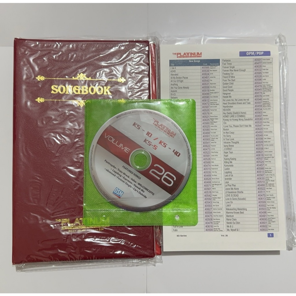 Platinum Update CD With SONGBOOK VOL 26 For Junior LiTE KS-5, Junior 2 KS-10 & KBOX-2 KS-40/KS-1 ...