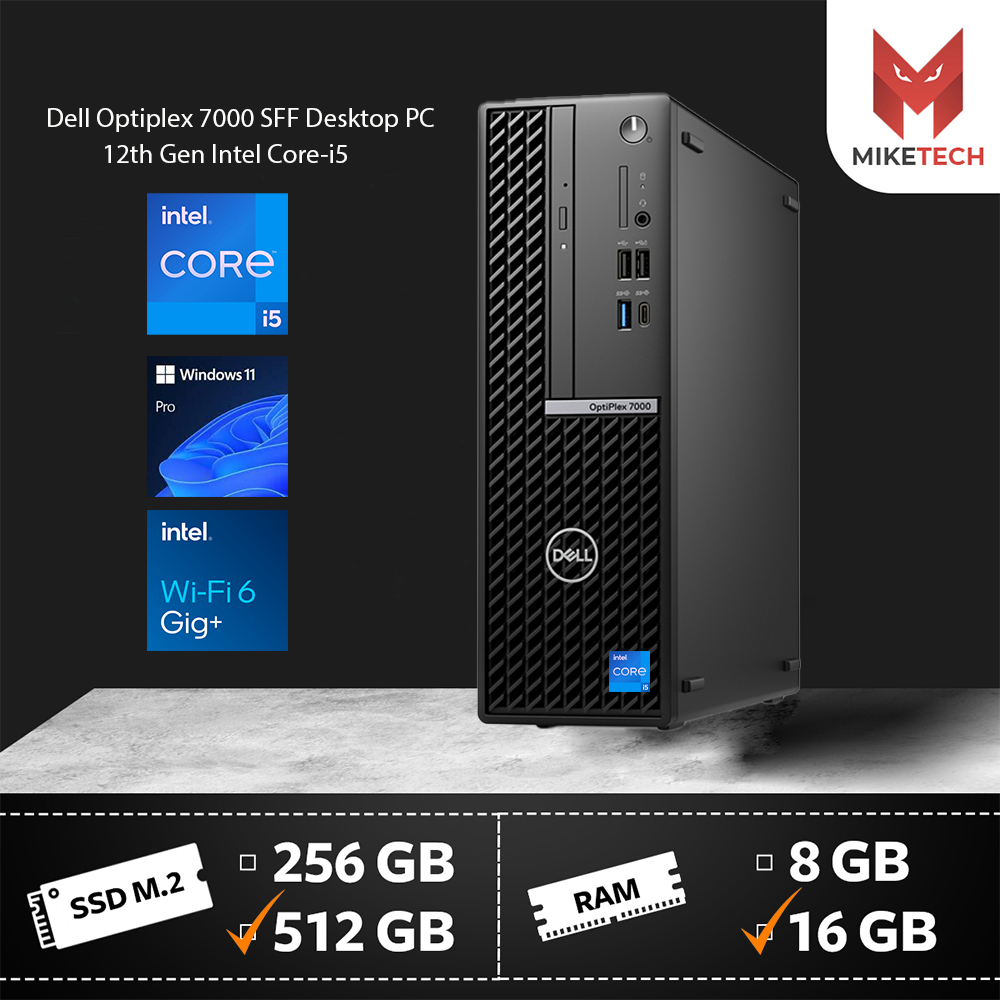 Dell Optiplex 5000/7000/7010 SFF Core i5-i7 16-32GB RAM 256-512GB NVMe SSD Genuine Windows 11 ...