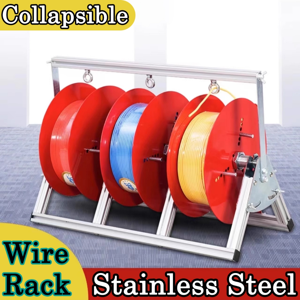 Cable Reel Stainless Steel Wire Wheel Collapsible For Wireman Reel ...
