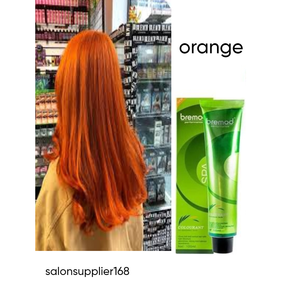 Bremod Performance Hair Color 0.44 ORANGE 100ml With Oxidizer 100ml ...