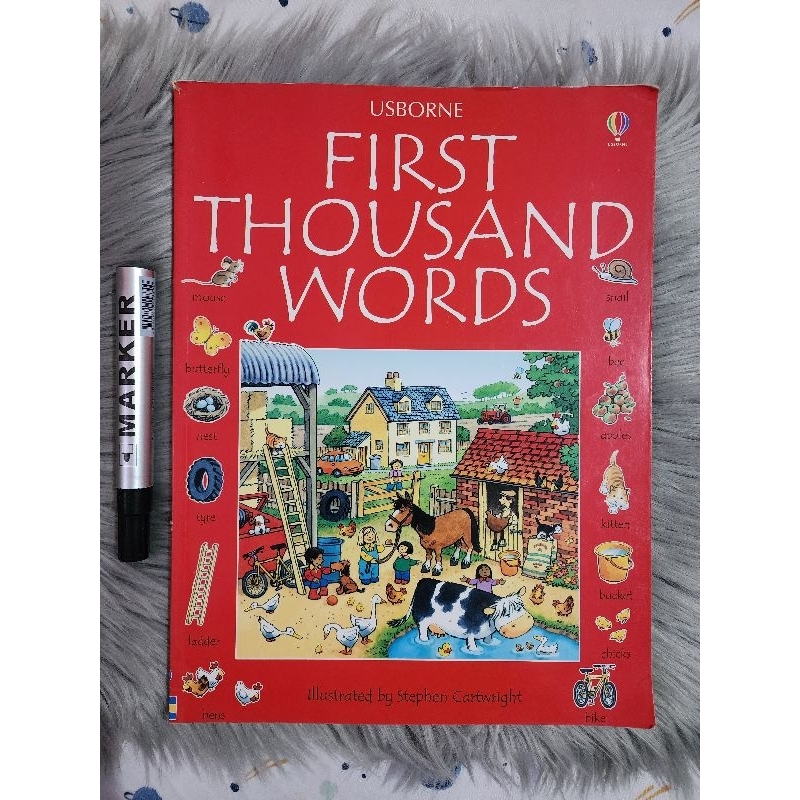 Usborne First Thousand Words (Preloved-Papreback) | Shopee Philippines