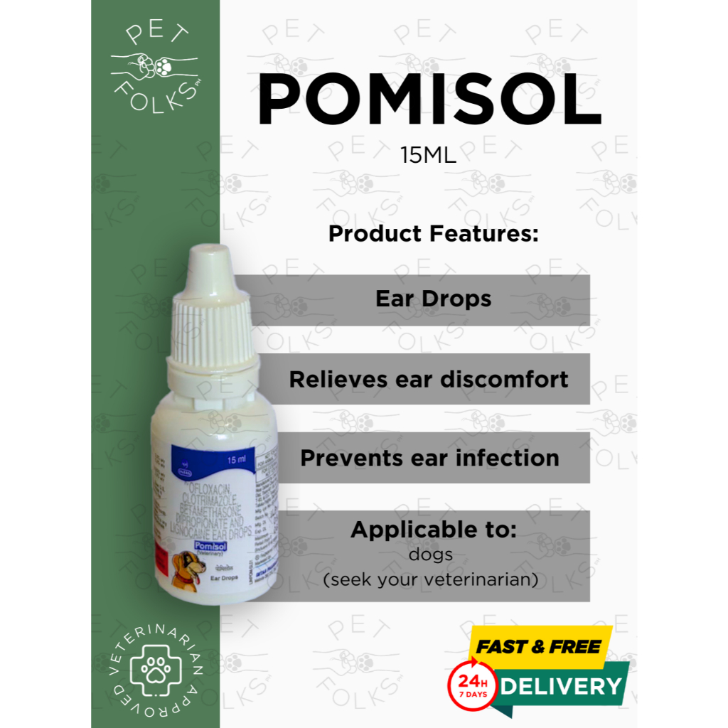 POMISOL Veterinary Dog Ear Drops 15 ml | Shopee Philippines