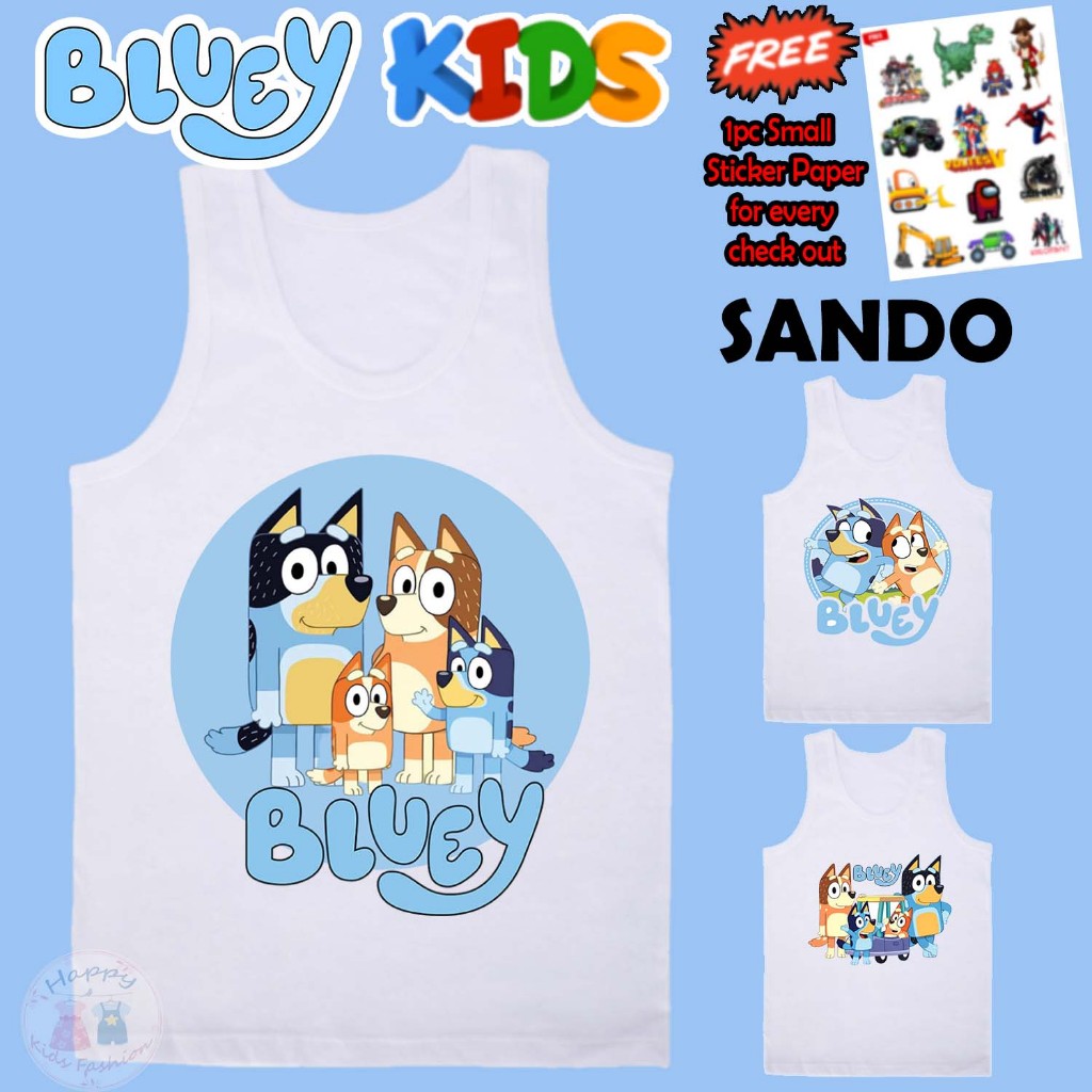 B L U E Y Kid Sando for Boys and Girls in Graphic Printed Design for ...