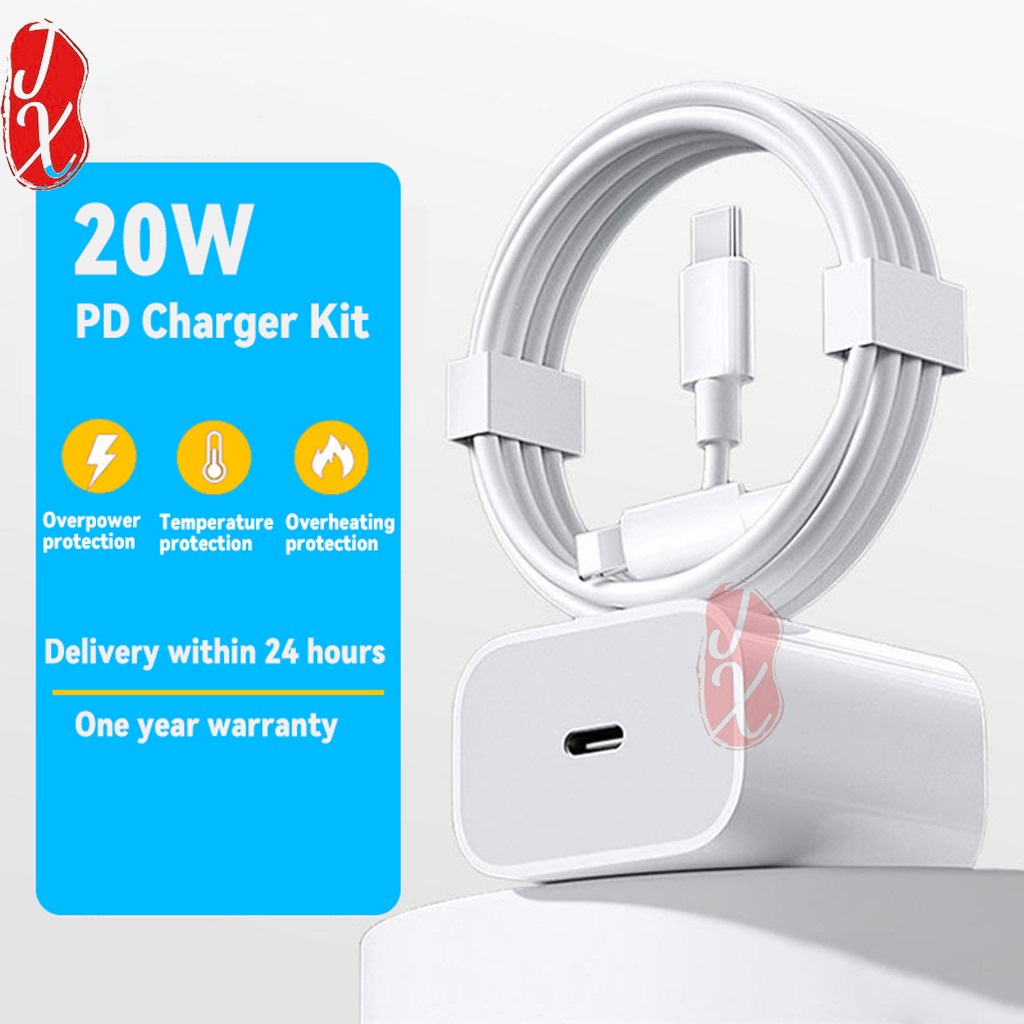 20 Watts Fast Charger PD Cable to ios 20W Power Adapter USB-C kit TYPE ...