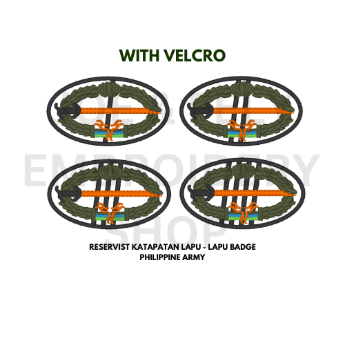 RESERVIST KATAPATAN LAPU-LAPU BADGE PATCHES (W/ VELCRO) | Shopee ...