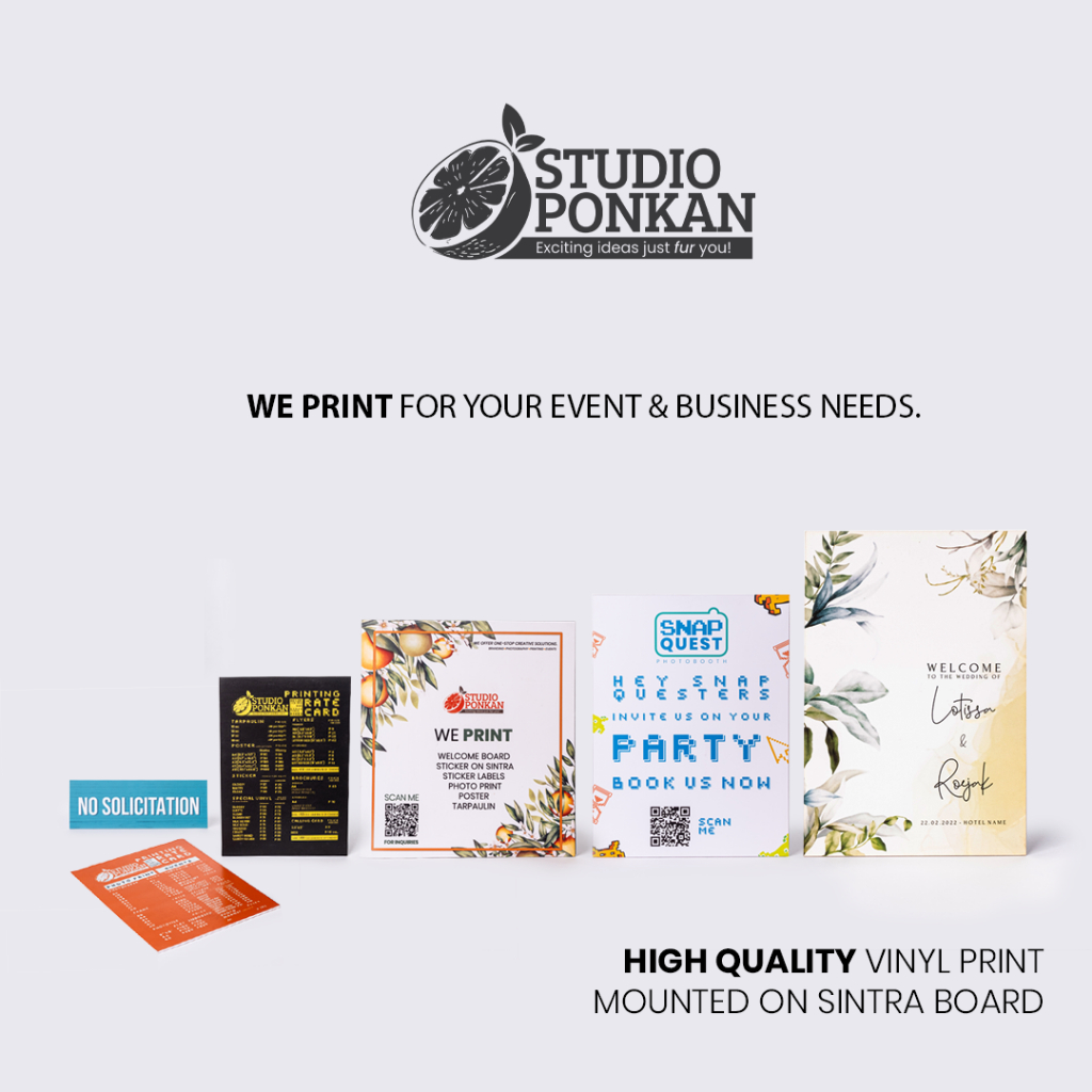 Customized Vinyl Sticker Mounted on Sintra Board With Laminate for ...