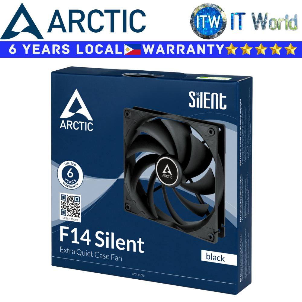 Arctic PC Fan Bionix F14 Silent Black Extra Quiet 140mm Low Noise Case ...