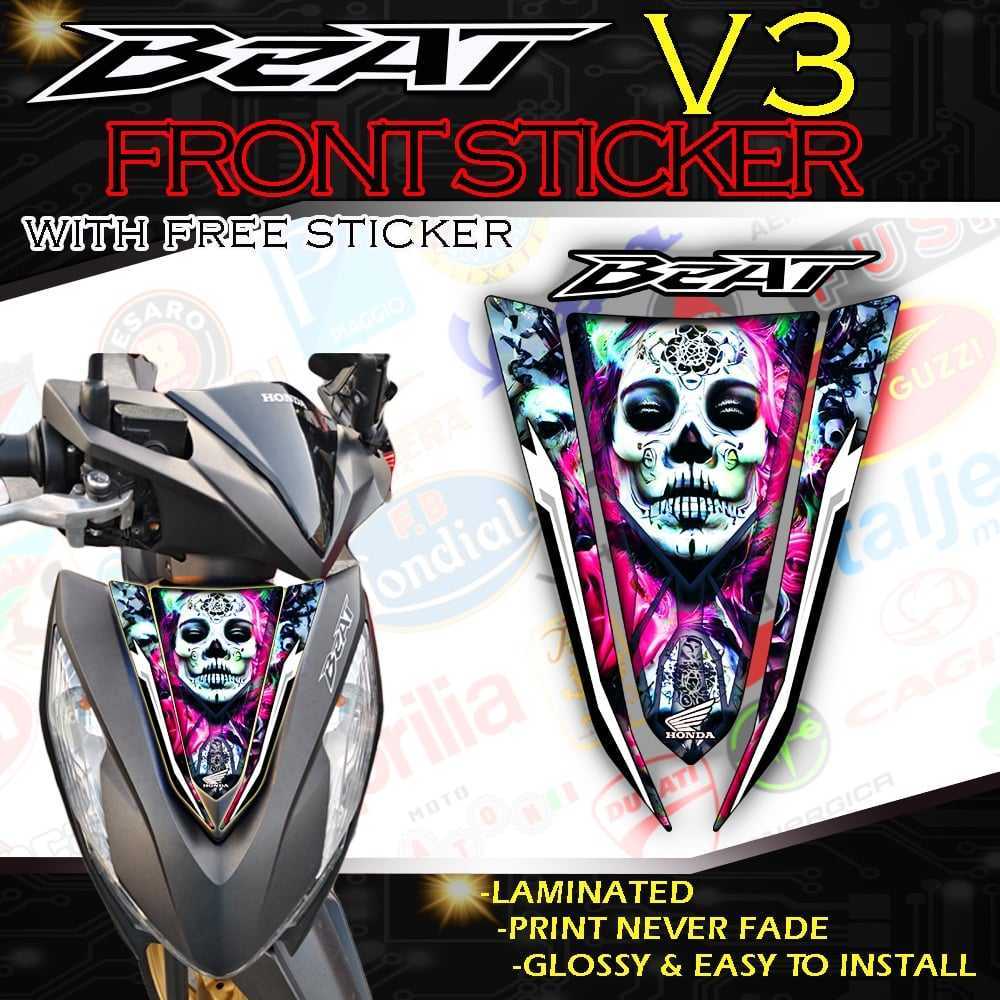 HONDA BEAT VERSION 3/ HONDA BEAT VERSION 3 FRONT STICKER/BEAT V3 ...
