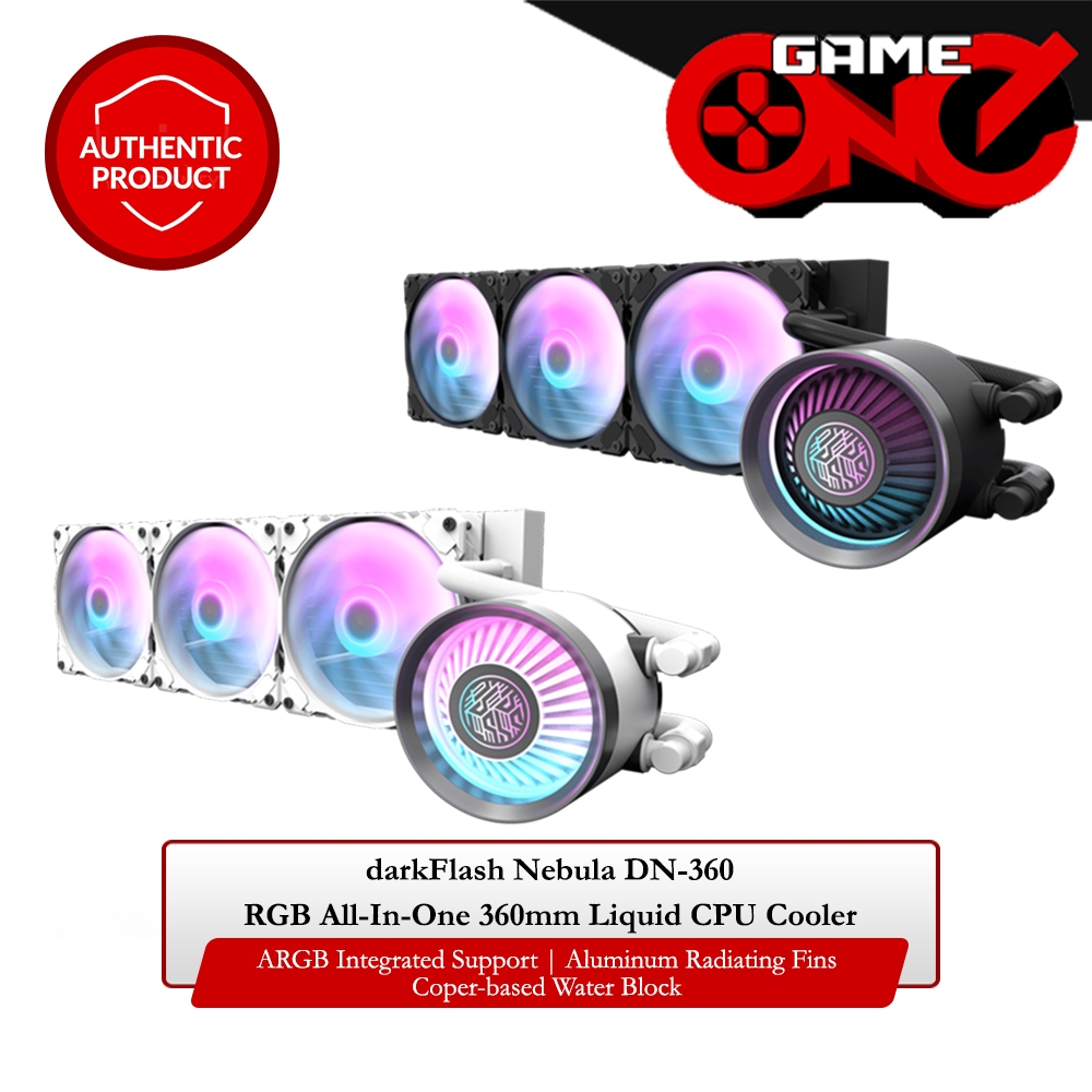 darkFlash Nebula DN-360 RGB All-In-One 360mm Liquid CPU Cooler | Shopee ...