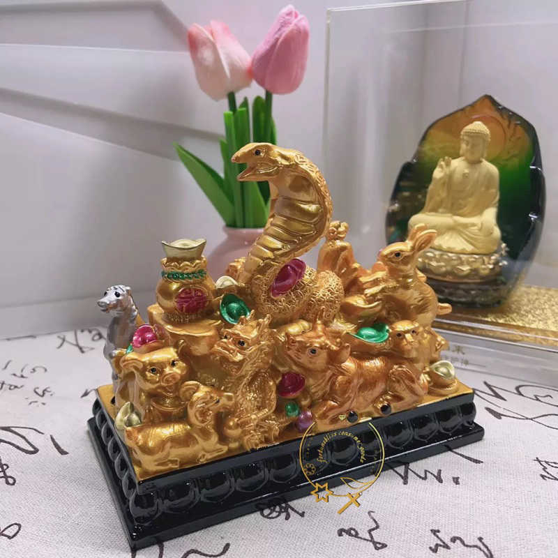 Fortune Bliss 2025 Year Of The Snake 12 Zodiac Feng Shui Lucky Charms ...