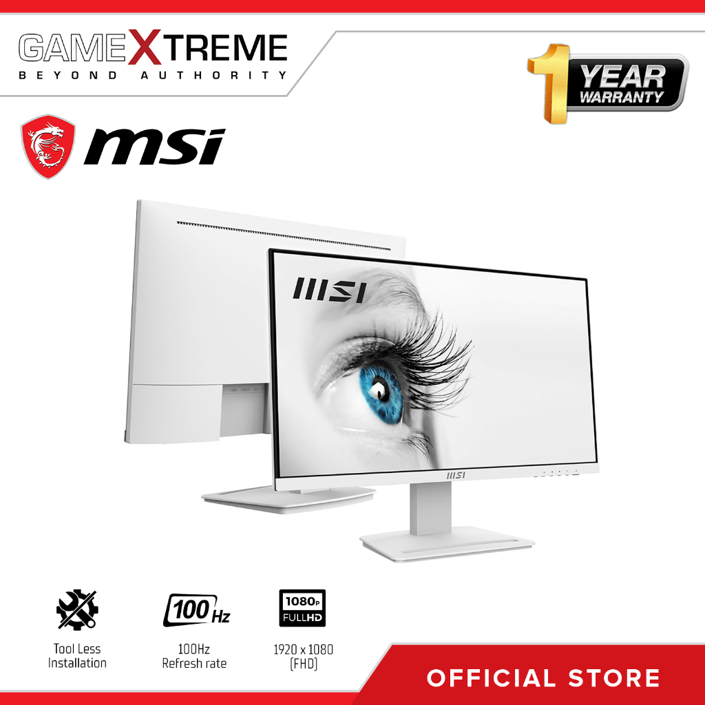 MSI PRO MP243XW 23.8" IPS 1920 x 1080 (FHD) 100Hz Business ...