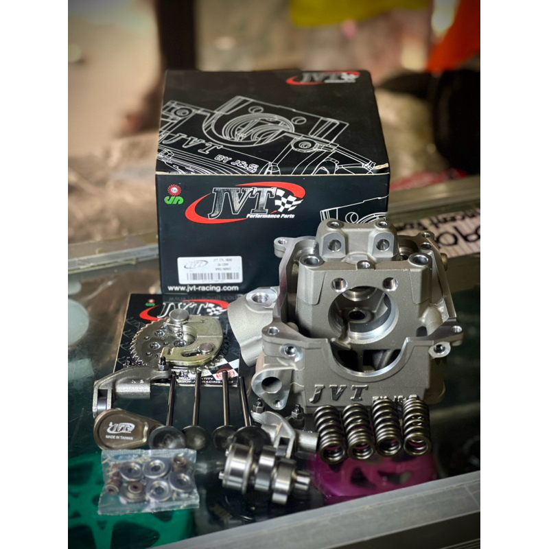 JVT cylinder head 23/26 valve with complete internals for nmax/aerox ...