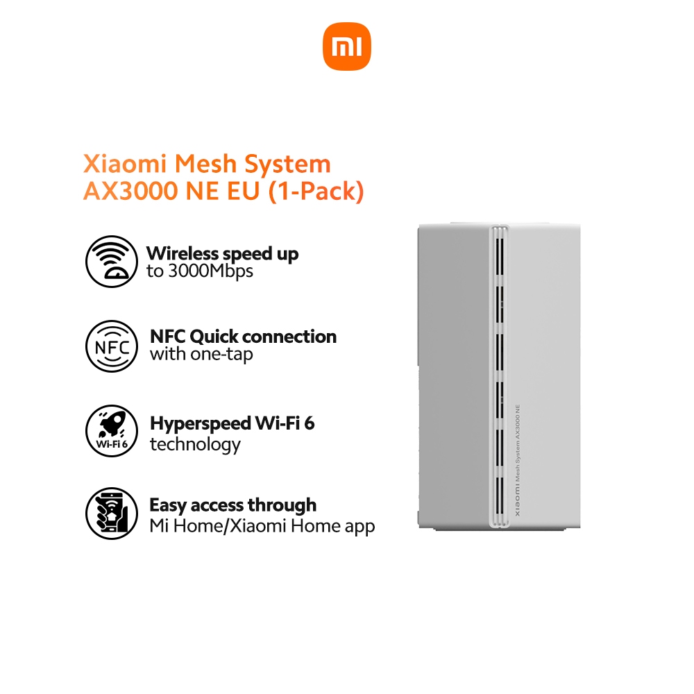 Xiaomi Mesh System AX3000 NE EU (1-Pack) | Shopee Philippines
