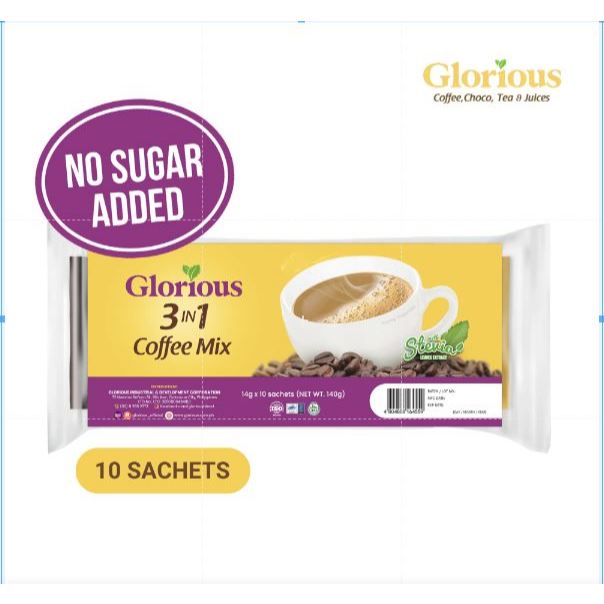 GLORIOUS 3IN1 COFFEE MIX (10SACHET) | Shopee Philippines
