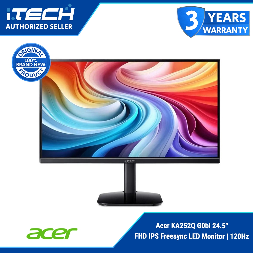 Acer KA252Q G0bi | EK251Q P6bi 24.5" FHD IPS Freesync LED Monitor ...