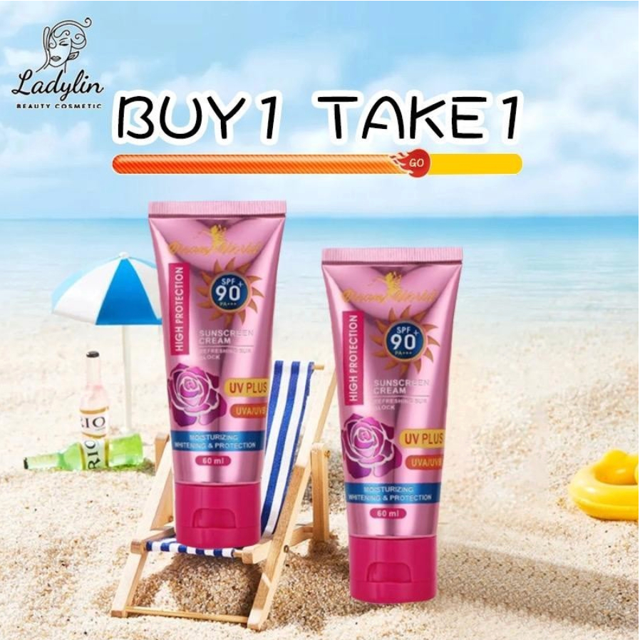 LADYLIN SUNSCREEN Buy 1 Take 1 Sunscreen Dream world sunscreen cream ...
